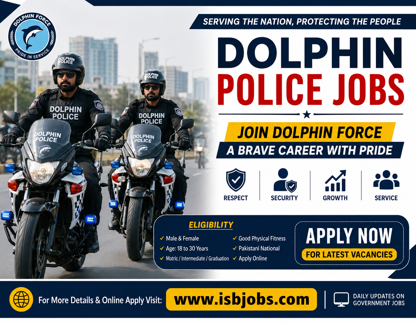 Dolphin Police Jobs 2026 | Apply Online for Male & Female